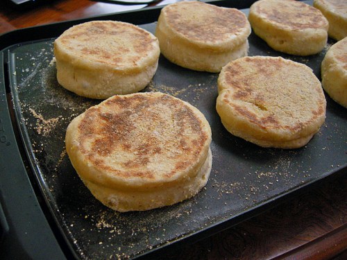 CORNMEAL ENGLISH MUFFINS | Bewitching Kitchen