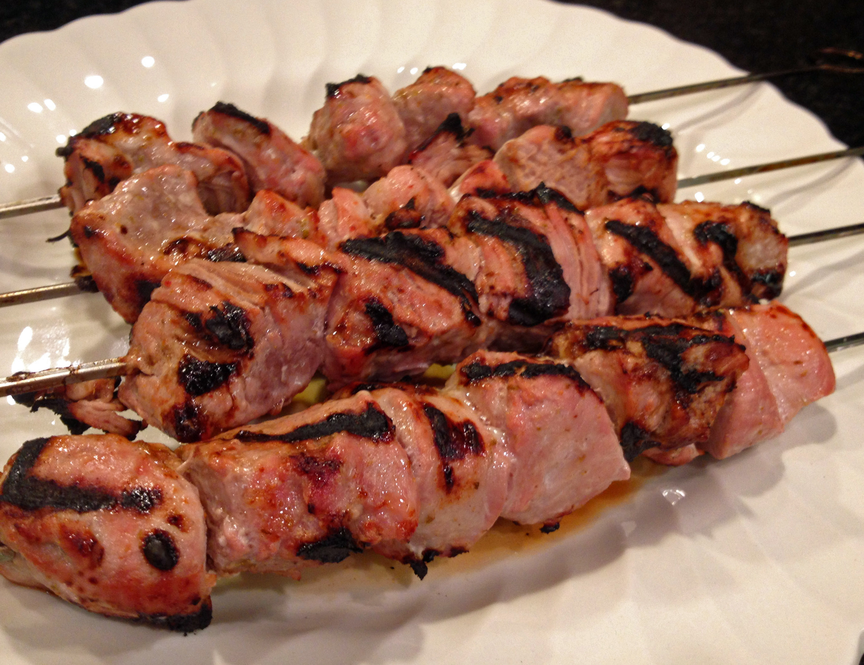 CIDER-MARINATED PORK KEBABS | Bewitching Kitchen