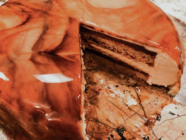 COFFEE-CARAMEL ENTREMET CAKE | Bewitching Kitchen
