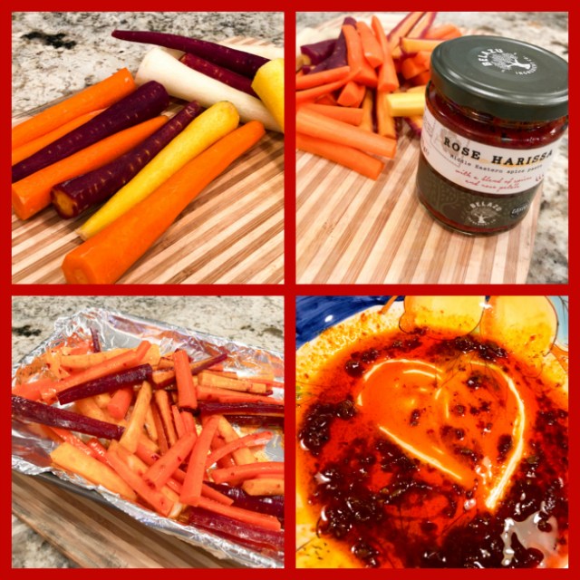 RAINBOW CARROTS WITH ROSE HARISSA | Bewitching Kitchen